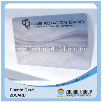 Plastic Card For Club/pvc Club Cards With Printing On Both Sides/silver ...