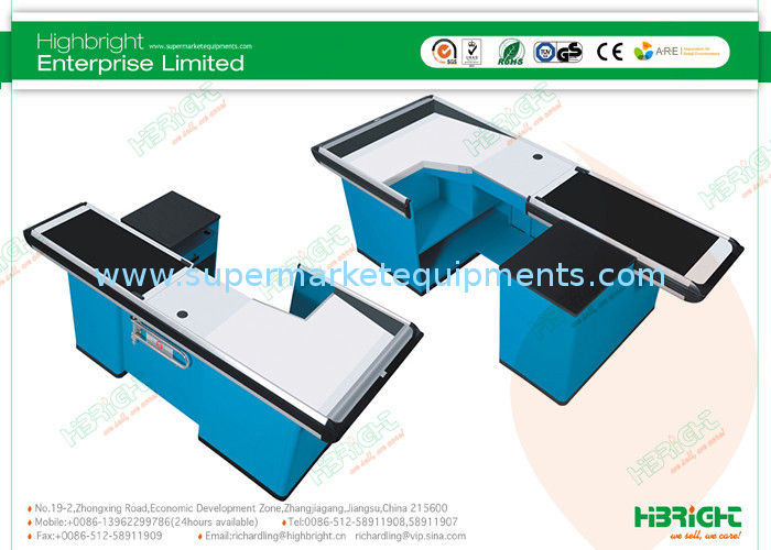 Conveyor Belt Supermarket Checkout Counters 220v Or 110v Hbe-102, High ...