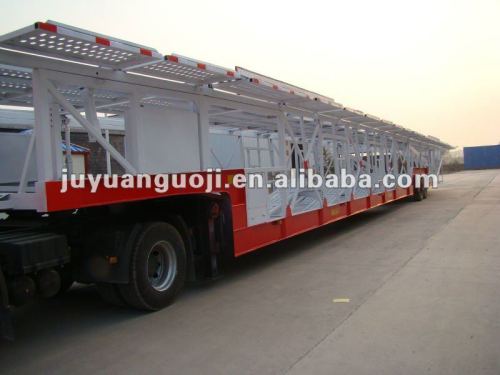 Car Semi Trailer With Enclosed-end/semi Enclosed/skeleton Type, High ...