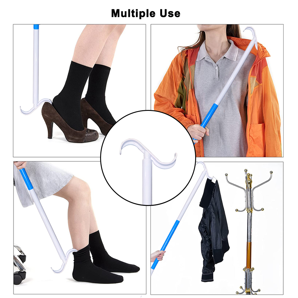 Multi-purpose Plastic Dressing Aid Stick For Easy Shoe Horn And ...