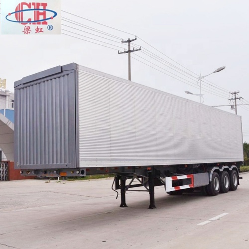 Container Type Cargo Semi Box Trailer, High Quality Container Type ...