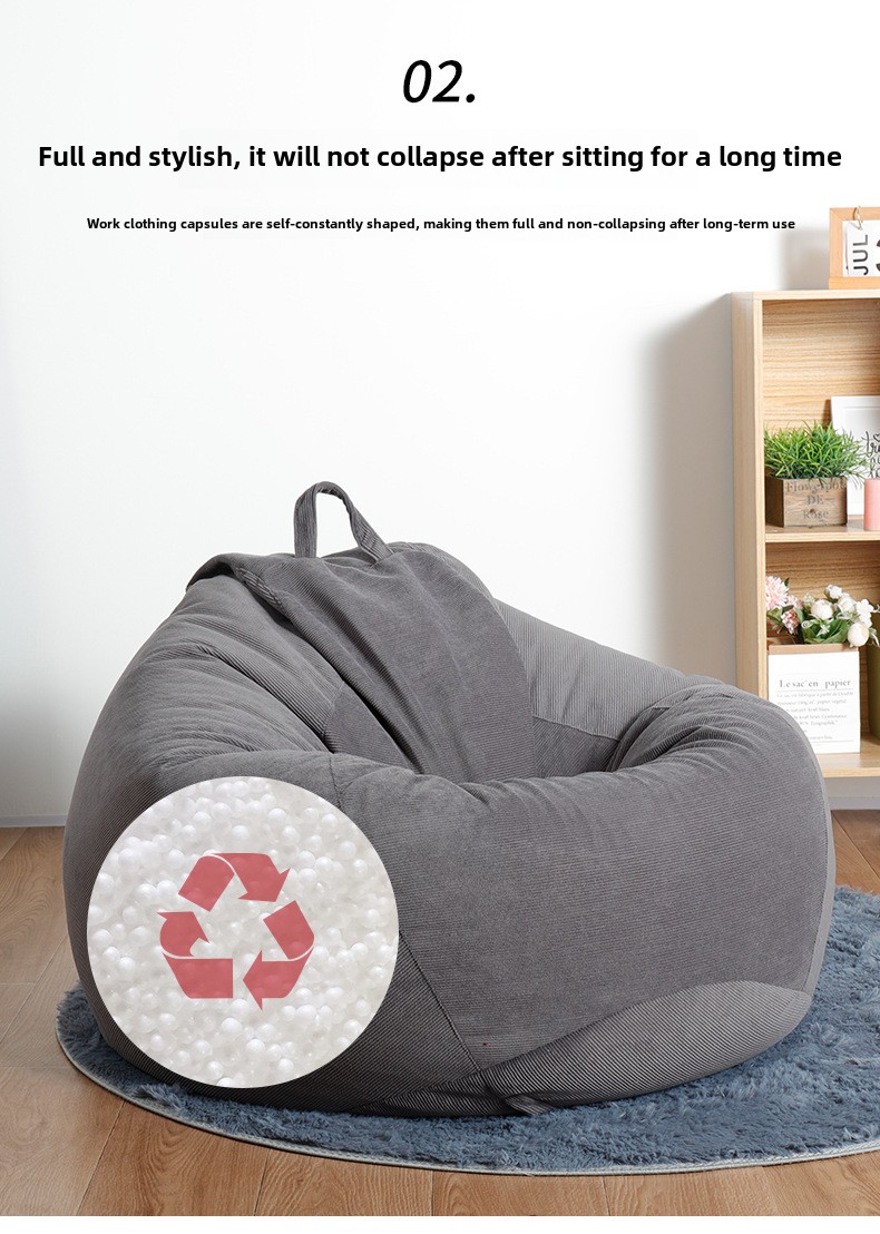 Red Epp Fabric Bean Bag Sofa For Living Room, High Quality Red Epp ...