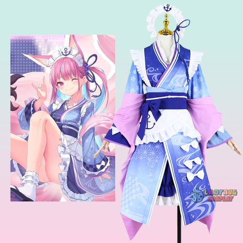 Hololive Vtuber Minato Aqua Cosplay Costume Kimono, High Quality ...