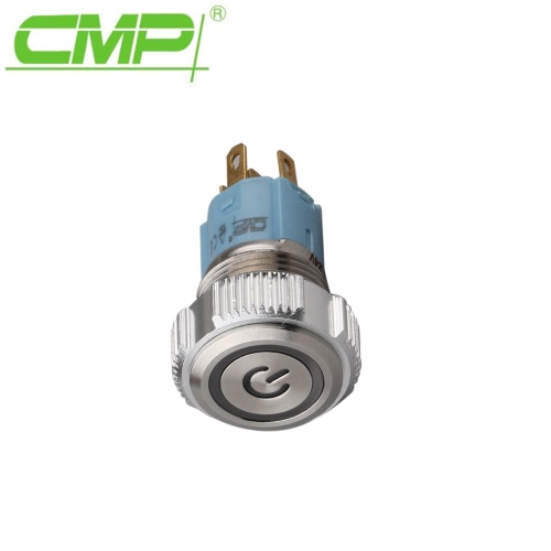 16mm Power Symbol 5v Metal Push Button Switch, High Quality 16mm Power ...