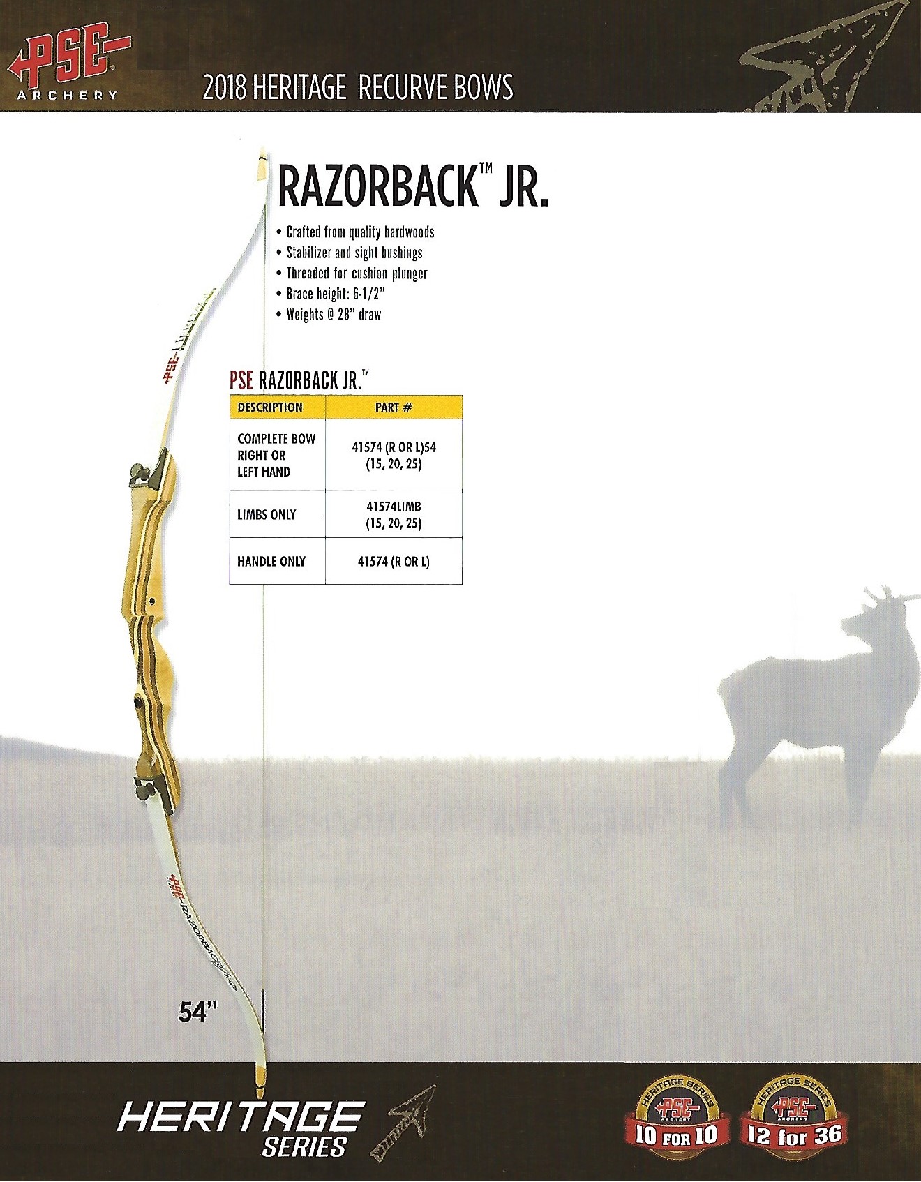 Pse - Razorback Jr Recurve Bow คุณภาพสูง Pse - Razorback Jr Recurve Bow ...