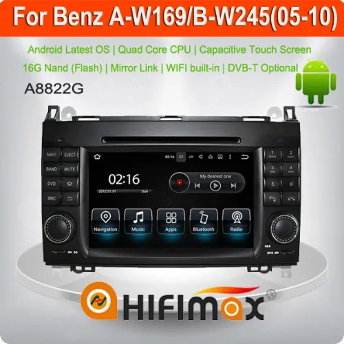 Hifimax Android 5.1 Car Gps Navigation System For Mercedes Benz W169 ...