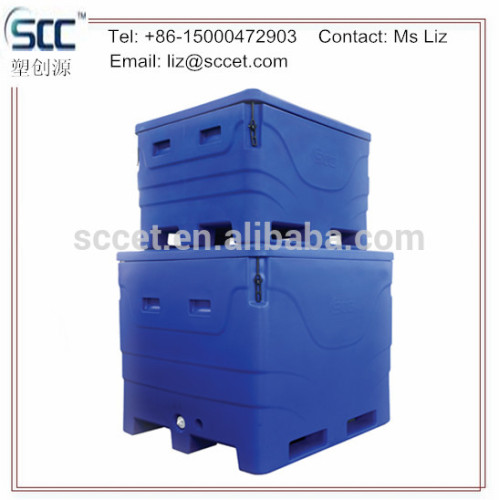 1000l Rotomolding Fish Moving Container, Lldpe Fish Container, Pu ...