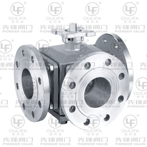 Flanged 3-way Ball Valve Iso Direct Mounting, High Quality Flanged 3 ...
