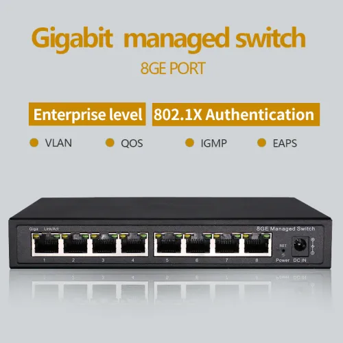 8 Port Gigabit Managed Switch Managed Ethernet Switch With 8 Port 10 ...