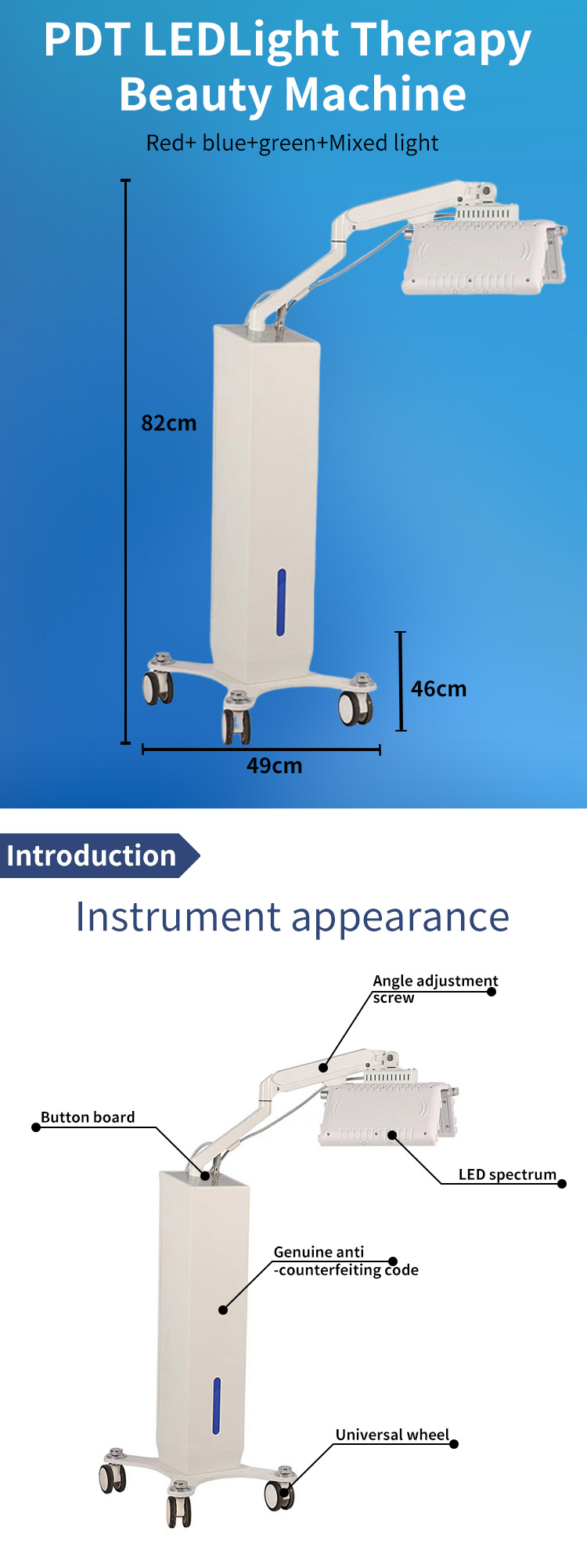 Red Light Phototherapy Led Face Mask For Female Beauty Products, High ...