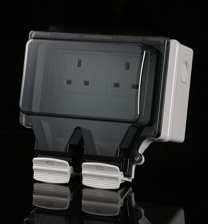 230v 13a Uk Standard Ip66 Weatherproof Outdoor Safety Wall Socket ...