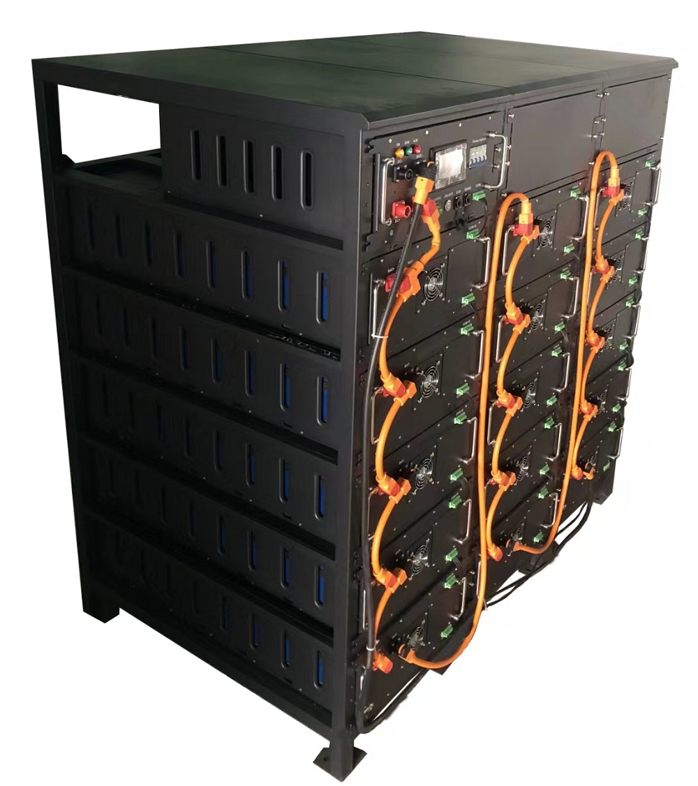 High Voltage Rack Mount Li-fe Lifepo4 Batteries For Solar Power Storage ...