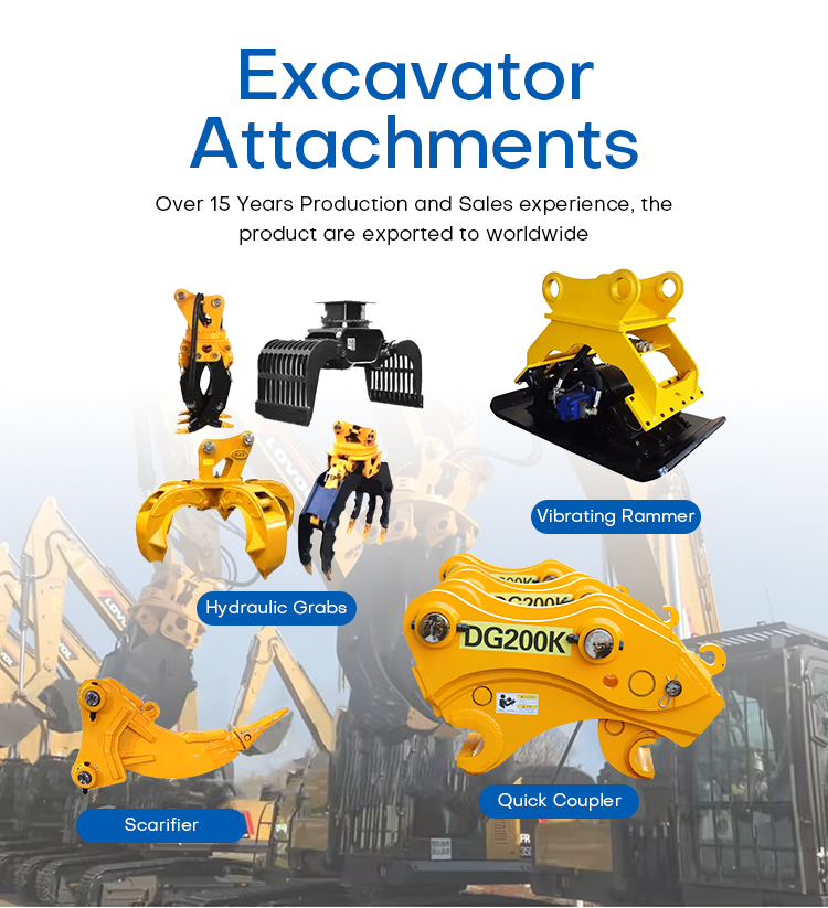 Hydraulic Quick Couplers For Various Excavator Attachments: R200, R215 ...