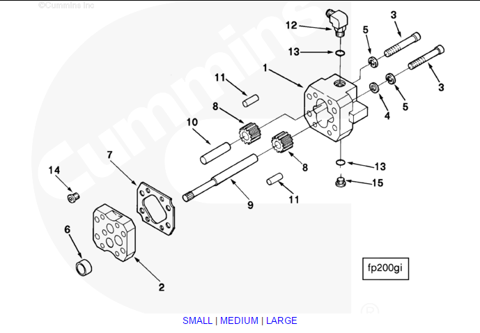 Bomba De Engrenagem Do Combustível De Cummins Nt855 Pt 3034217, alta ...