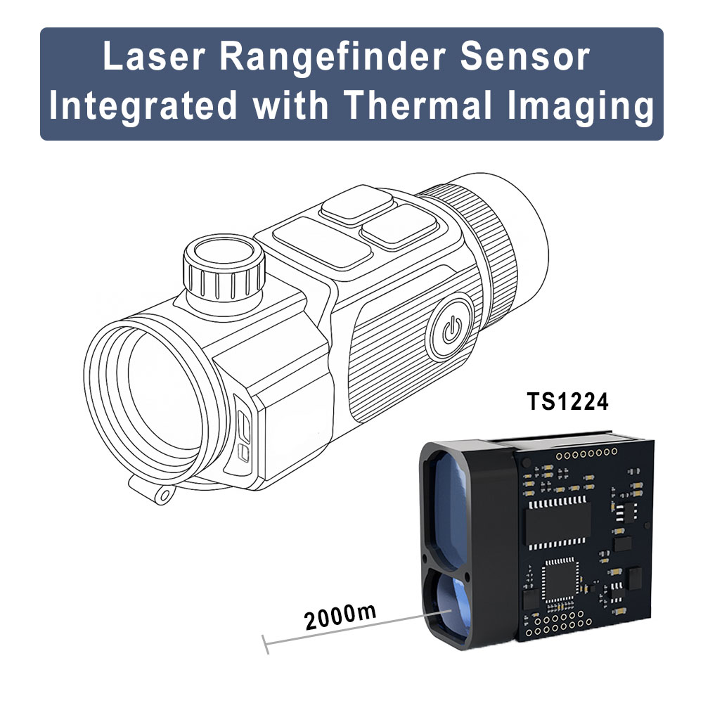 Laser Rangefinder Sensor Integrated with Thermal Imaging
