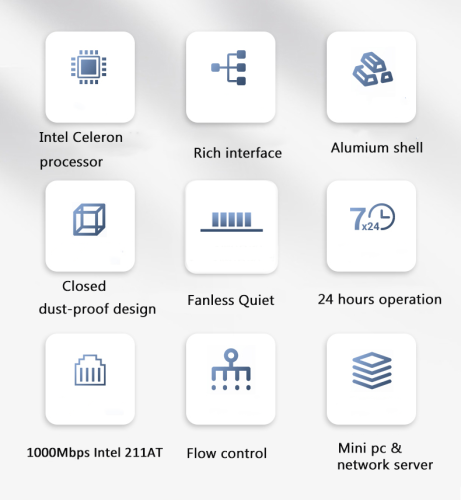 6 Lan Gigabit Intel Celeron 3865u 미니 Pc, Bossgoo.com의 고품질 6 Lan Gigabit ...