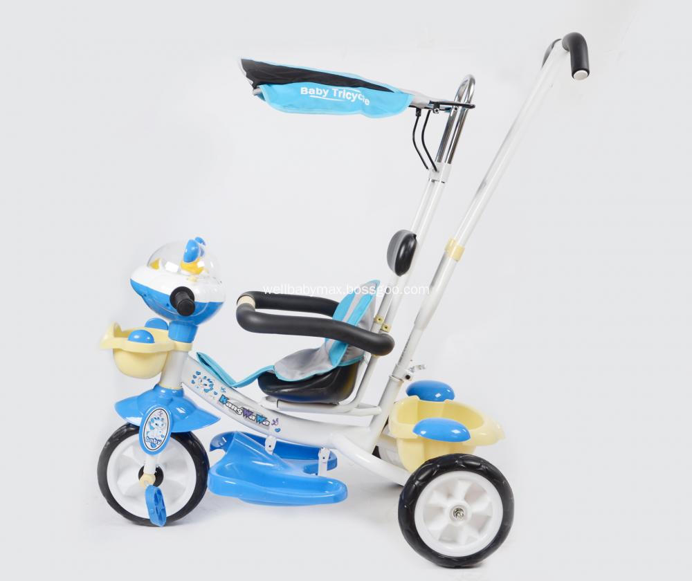 Overstriking Push Rod Children Tricycle With Sunshade, High Quality ...