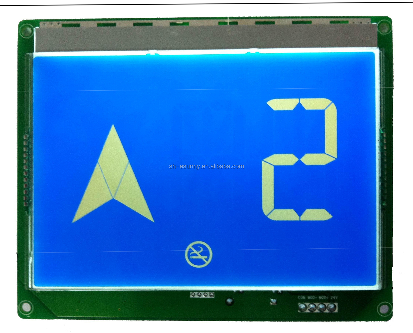 Lcd Indicator Elevator Cop Display For Glass Surface Shining Panel, 6.4 ...