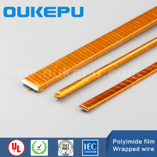 High Voltage Polyimide Film Winding Wire, Imide Film Lacquered Flat ...