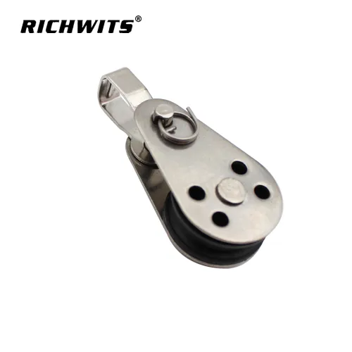 25mm Stainless Steel 316 Hardware Rigging Wire Rope Block Pulley, High ...