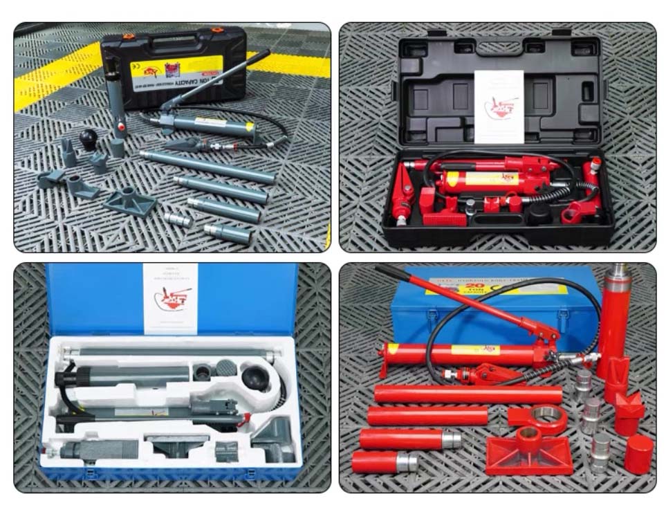 Red Powerful Hydraulic Jack Lift Ram Kit For Auto Body Frame Repair ...