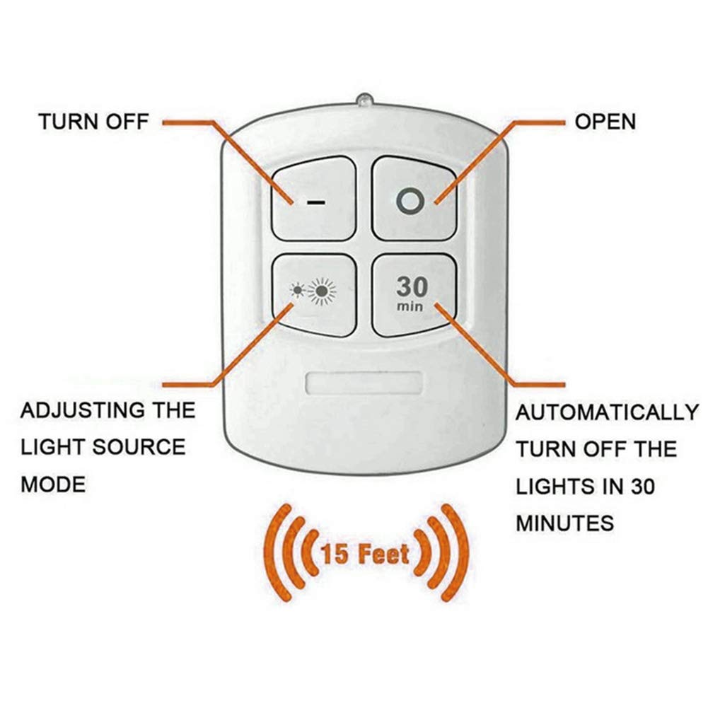 Remote Control Wireless Cob Led Puck Light, High Quality Remote Control ...