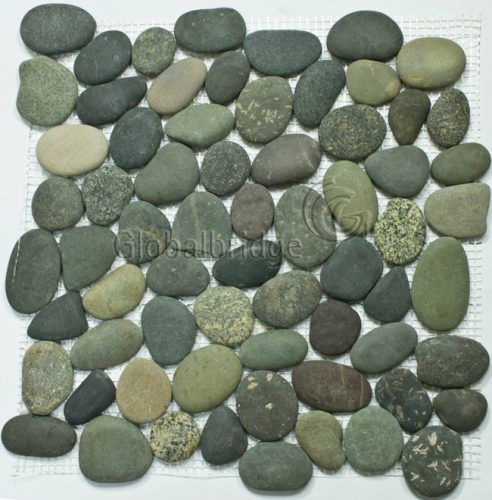 Round Matt Pebble Stone Mosaic Tile (spp-g01), High Quality Round Matt ...