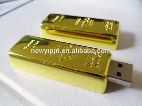 The Simulation Gold Bar Gold Bullion Usb Flash Drive, High Quality The ...