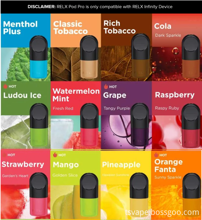 Relx Infinity Pods Vape, Bossgoo.com의 고품질 Relx Infinity Pods Vape