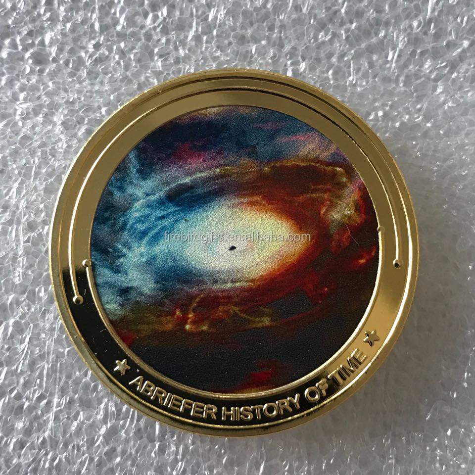 Stephen Hawking Custom Metal Memory Coin, High Quality Stephen Hawking ...