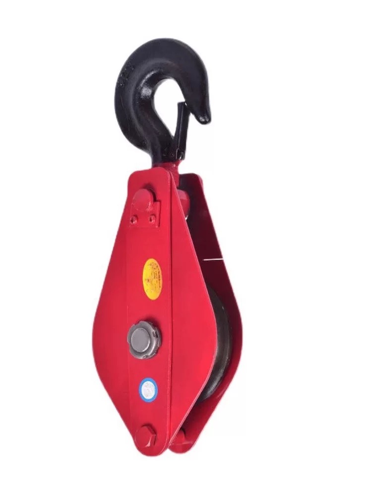 Triple Sheave Pulley Block - Heavy Powerful Crane Steel Construction ...