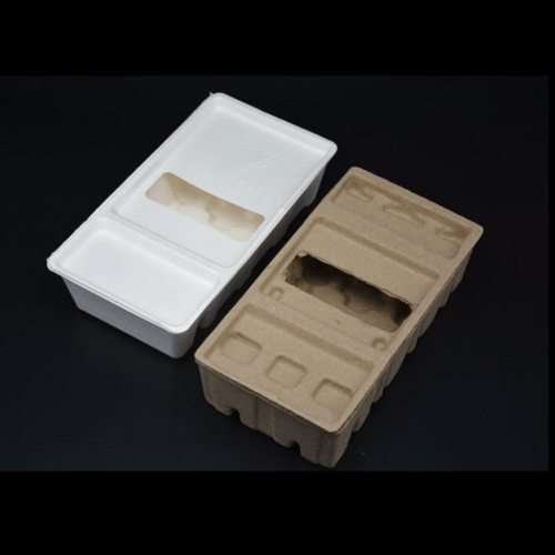 Biodegradable Molded Pulp Clamshell Packaging Box, High Quality ...