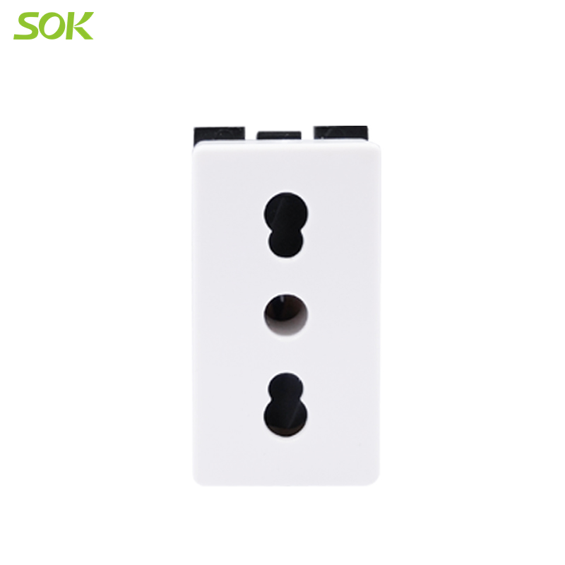 Multi Italian Power Socket Outlet Modular White Classic, High Quality ...