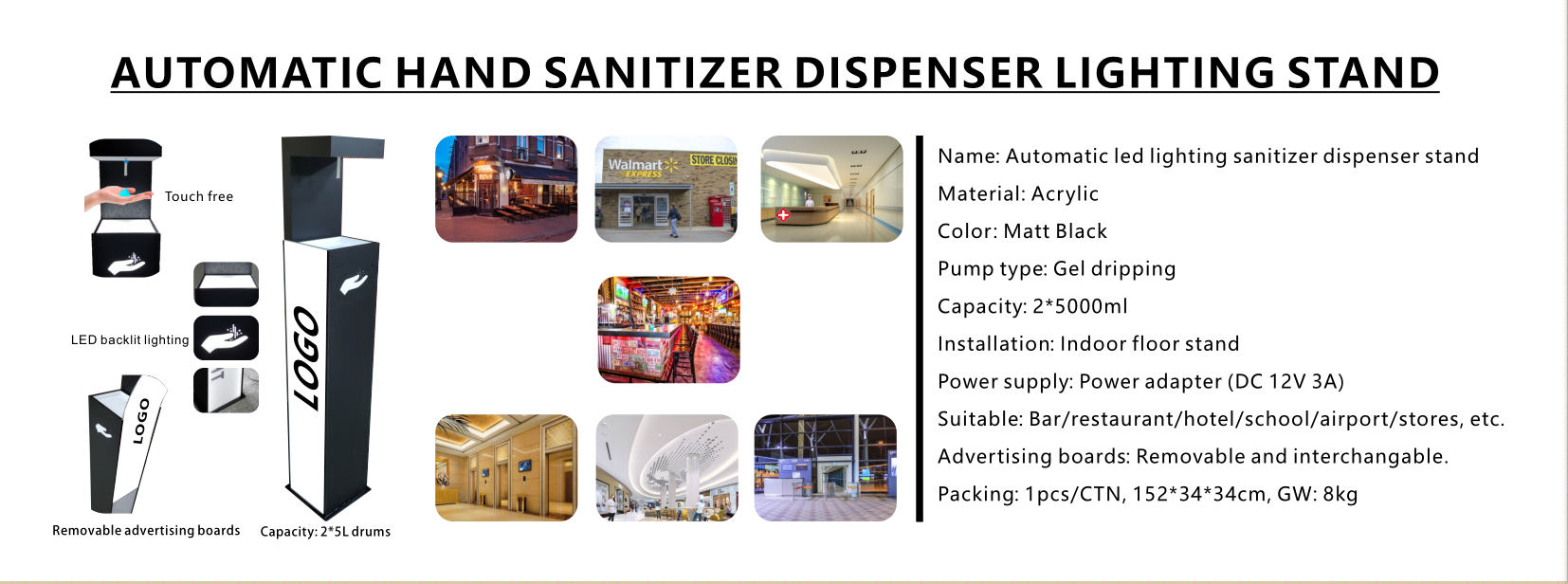 Touchless Automatic Alcohol Hand Sanitizer Dispenser, High Quality ...