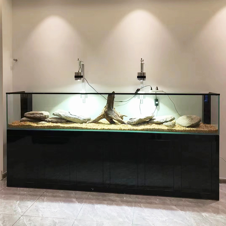 6ft Ultra Clear Glass 220 Gallon Freshwater Aquarium Tank With Cabinet ...