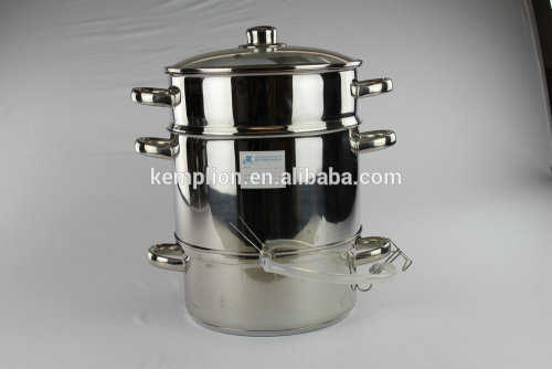 26/28cm Fruit Juice Steamer With Lid Stainless Steel Cookware, High ...