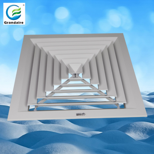 4 Way Air Conditioning Ceiling Diffusers, High Quality 4 Way Air ...