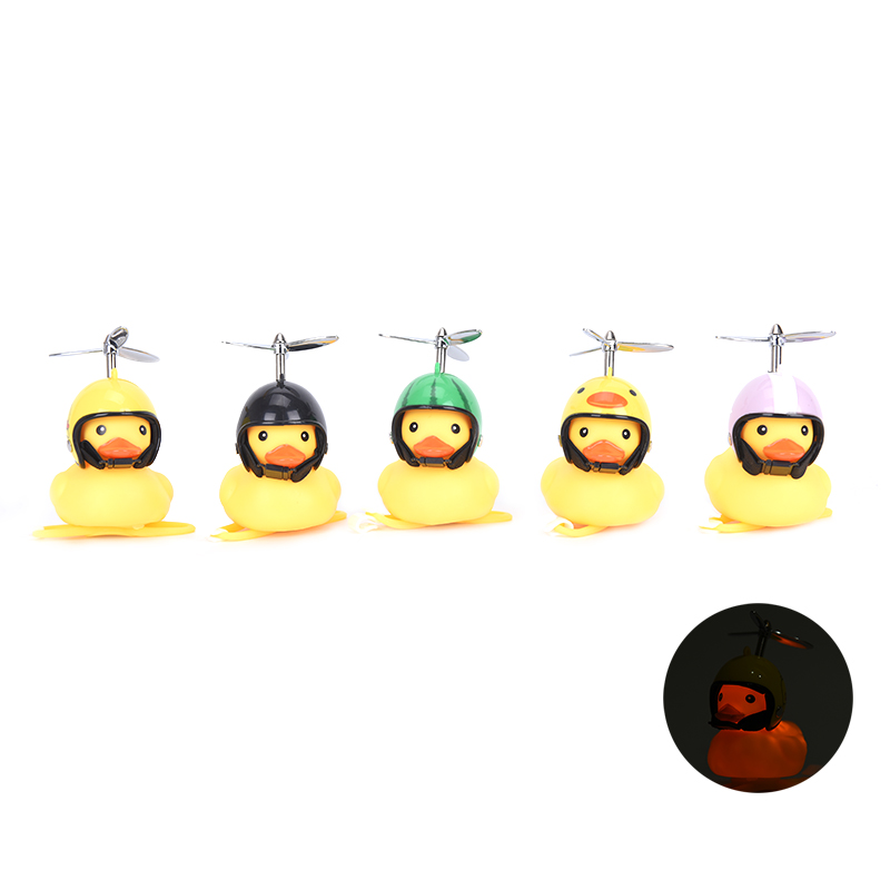 Cartoon Yellow Silica Gel Little Duck Shape Bicycle Bells Shining ...