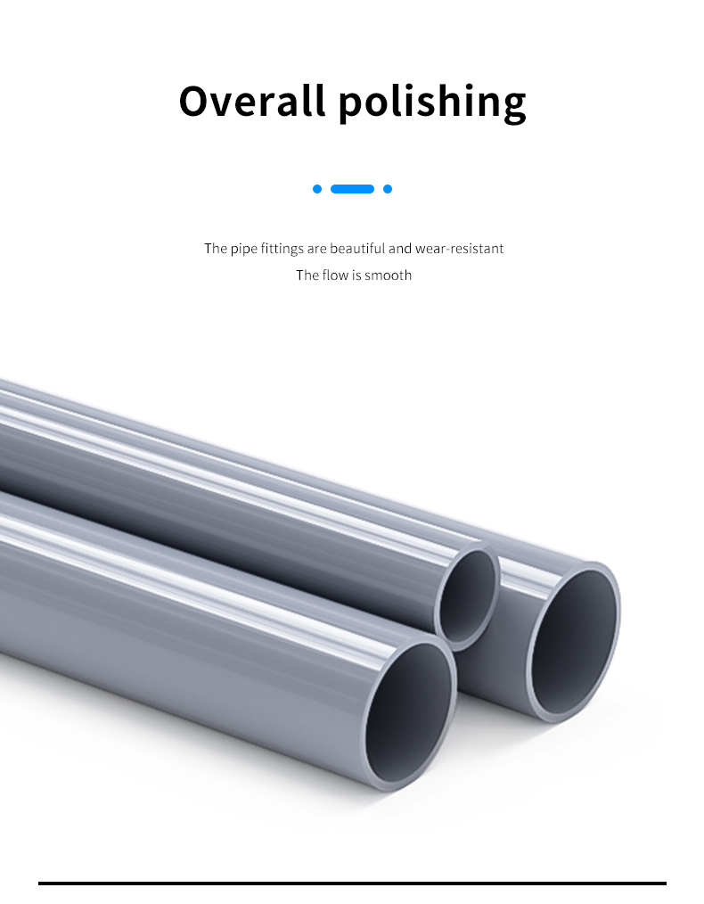 Din Upvc Gray Plastic Water Supply Pipes & Tubes, High Quality Din Upvc ...