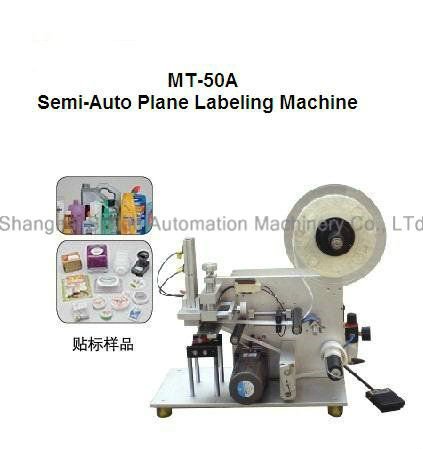 Mt-50a Semi-automatic Flat Labeling Machine, High Quality Mt-50a Semi-automatic Flat Labeling ...