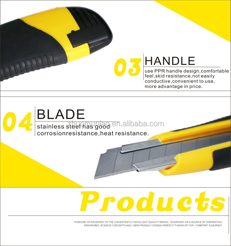 18mm Snap Off Blade Cutter Knife Safety Utility Knife, High Quality ...