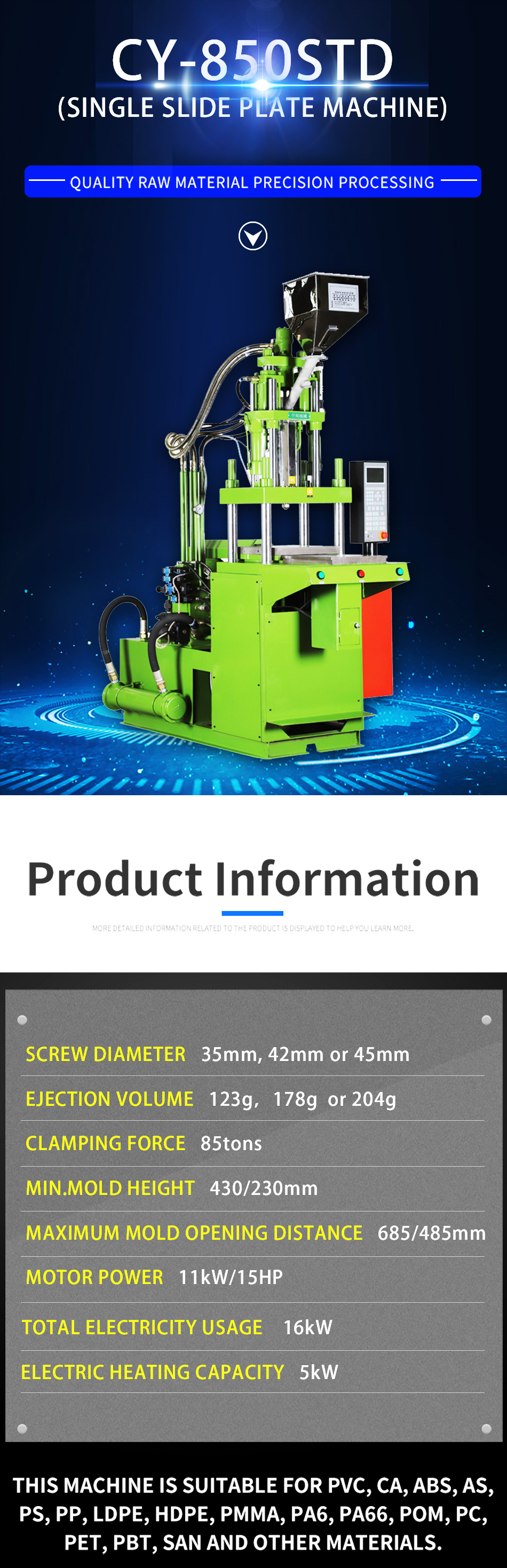 Ringlets Hairbrush Handle Vertical Injection Molding Machine, High ...