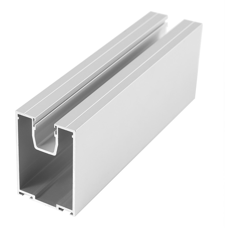 Aluminum U Slotted Channel With Flange Profile For Furniture Wardrobe ...