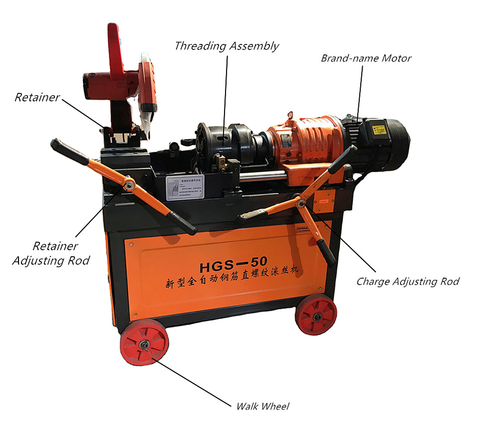 Building Screw Thread Rolling Machine - Rebar Thread Rolling Machine ...