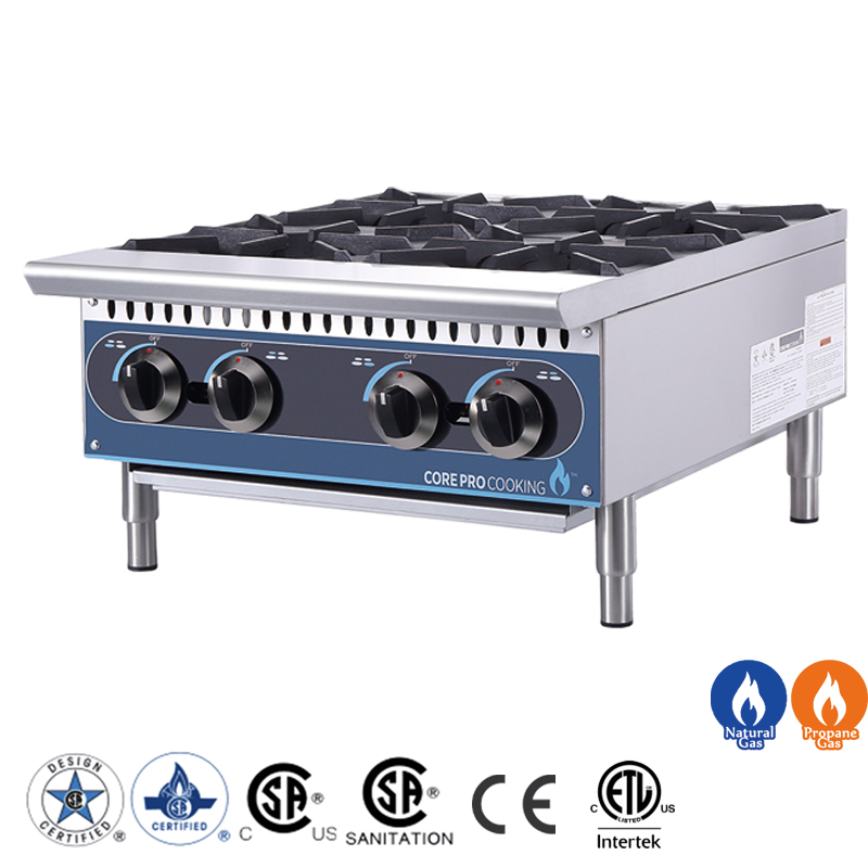 6 Burners Restaurant Gas Stove Hot Plates Cooker Stainless Steel Gas ...