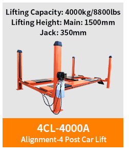 Csl-h4000 In-ground Vehicle Scissor Lift With Second Jack For Wheel ...
