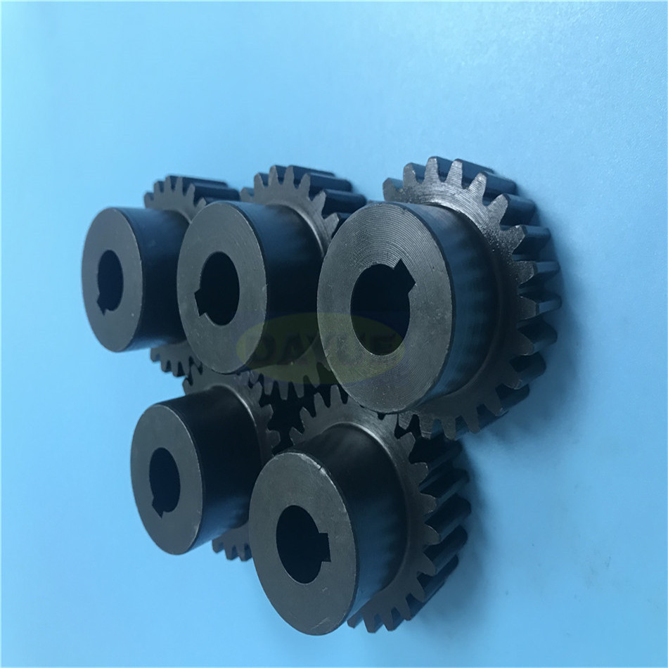 Custom Blackened Spur Gear Shaft & Gear, High Quality Custom Blackened ...
