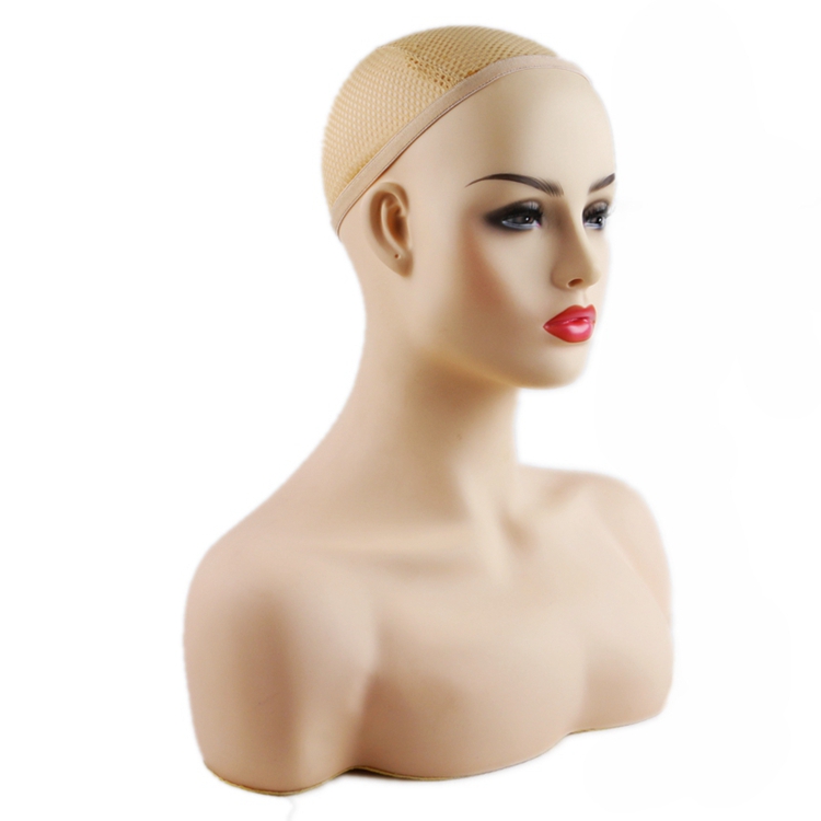 Realistic Half Body Double Shoulder Pvc Training Mannequin Heads For ...