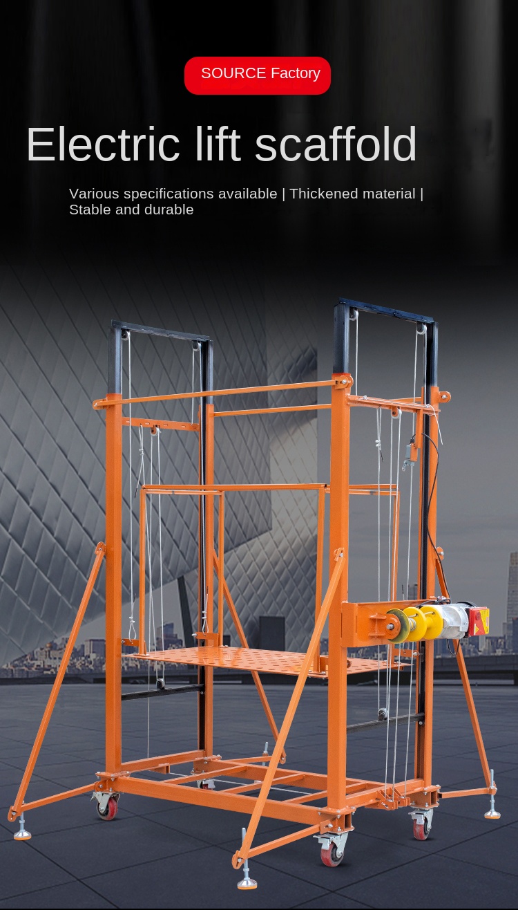 Electric Scaffolding And Lifting Platforms For Construction: 6-10m Work ...