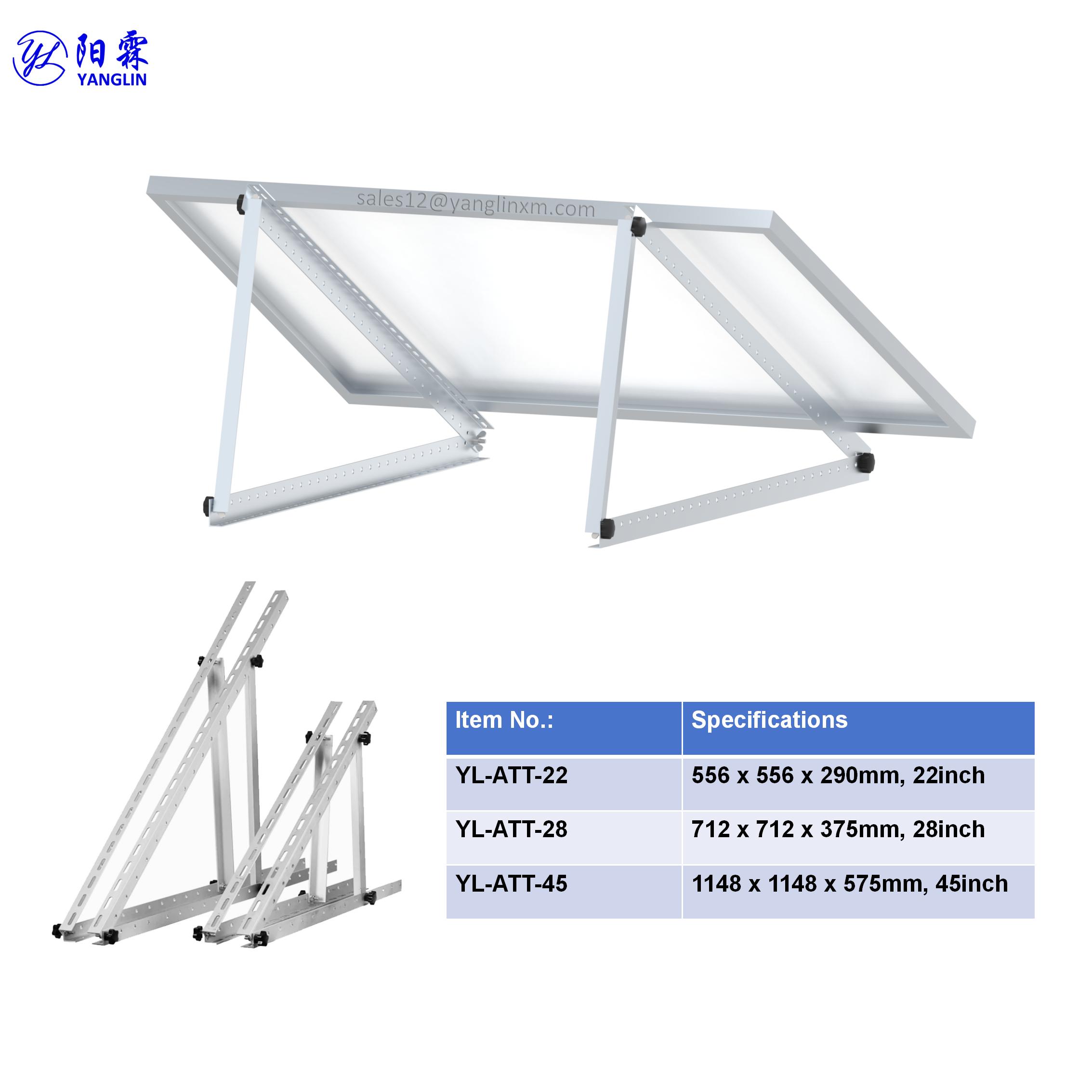 Adjustable Angle Solar Panel Mounting Brackets For Roof/boat/rv Off ...